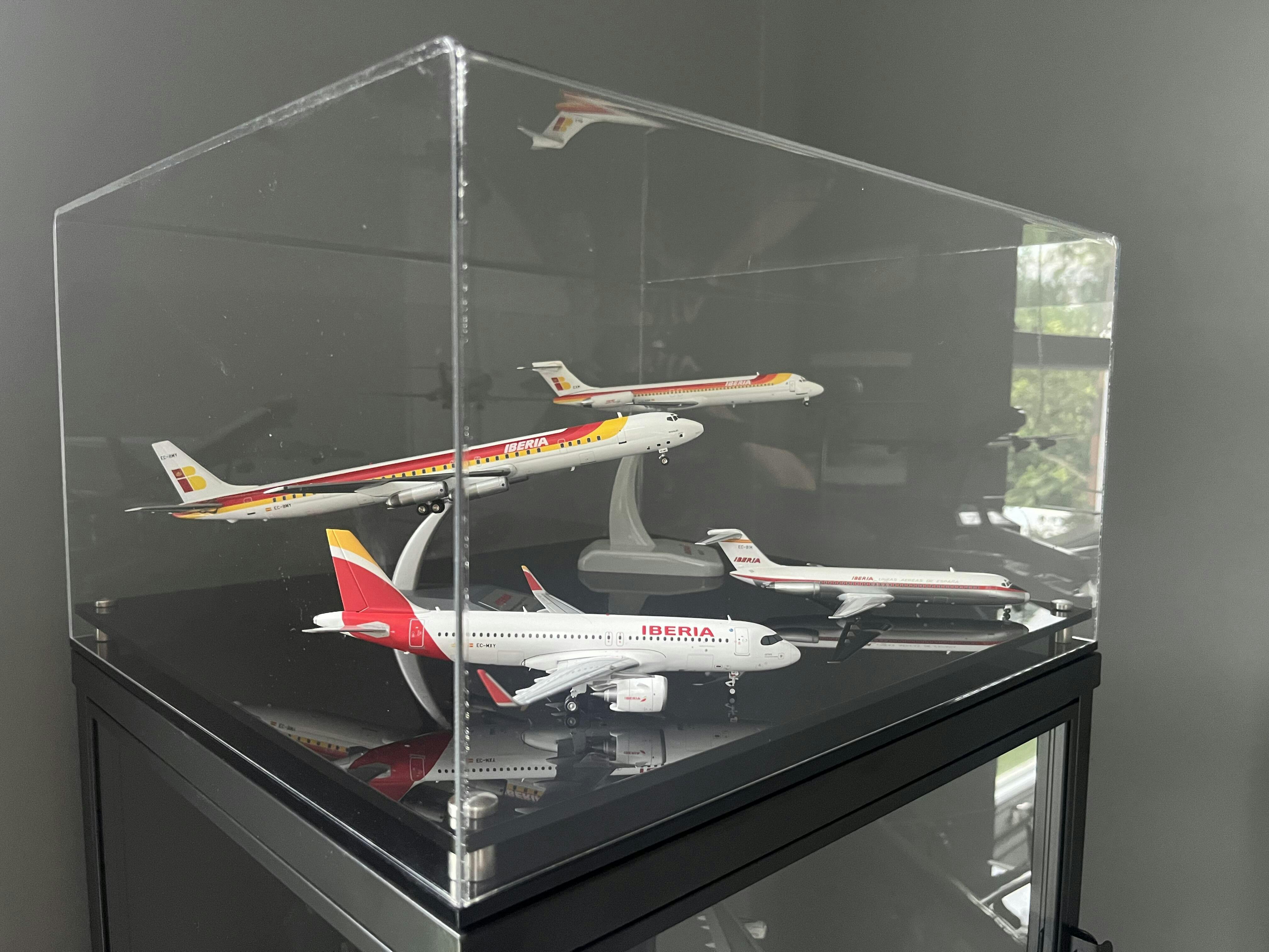 Custom Sized Display Case with a Modern Base (Choice of Base Colours ...