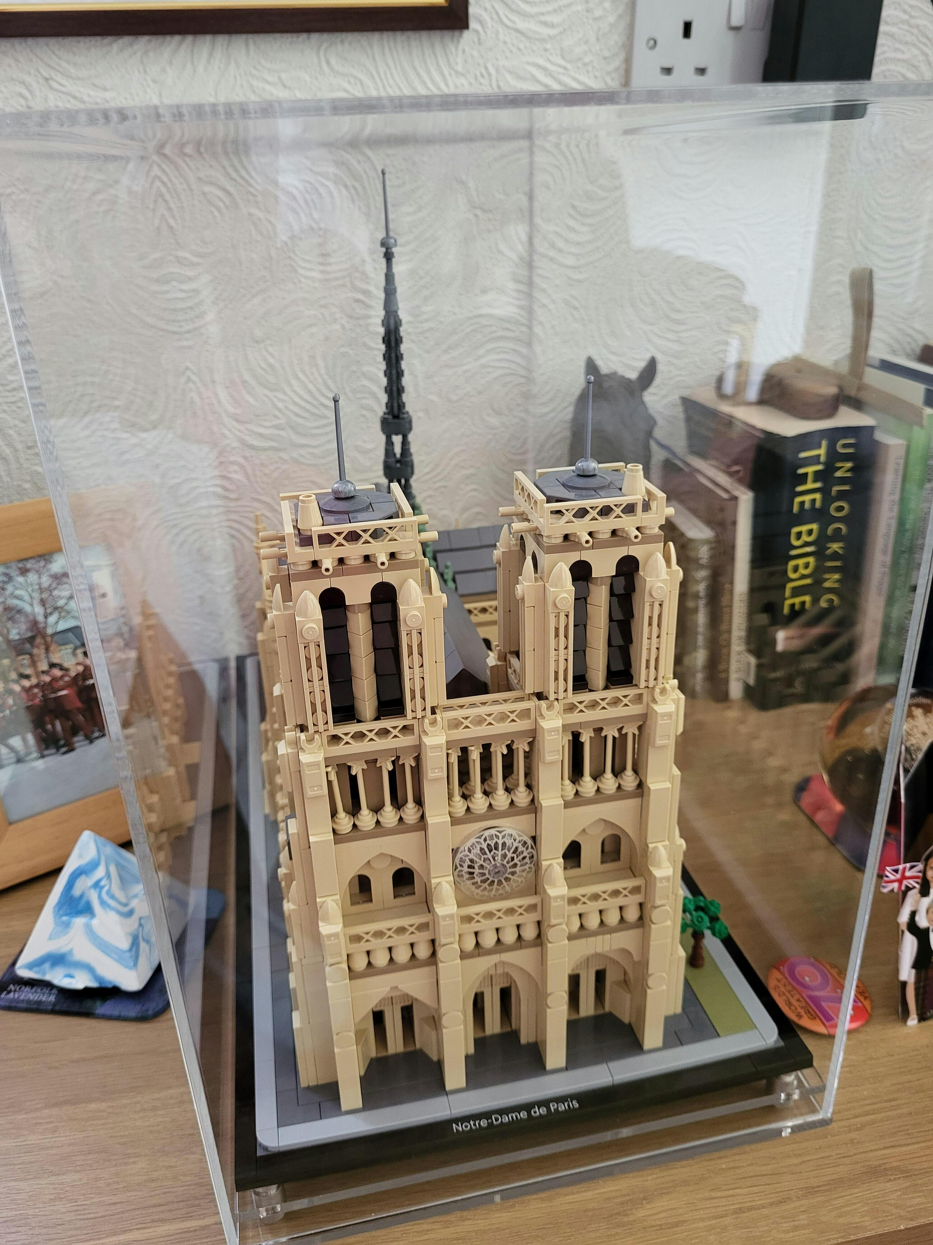 Custom Sized Display Case with a Modern Base (Choice of Base Colours ...