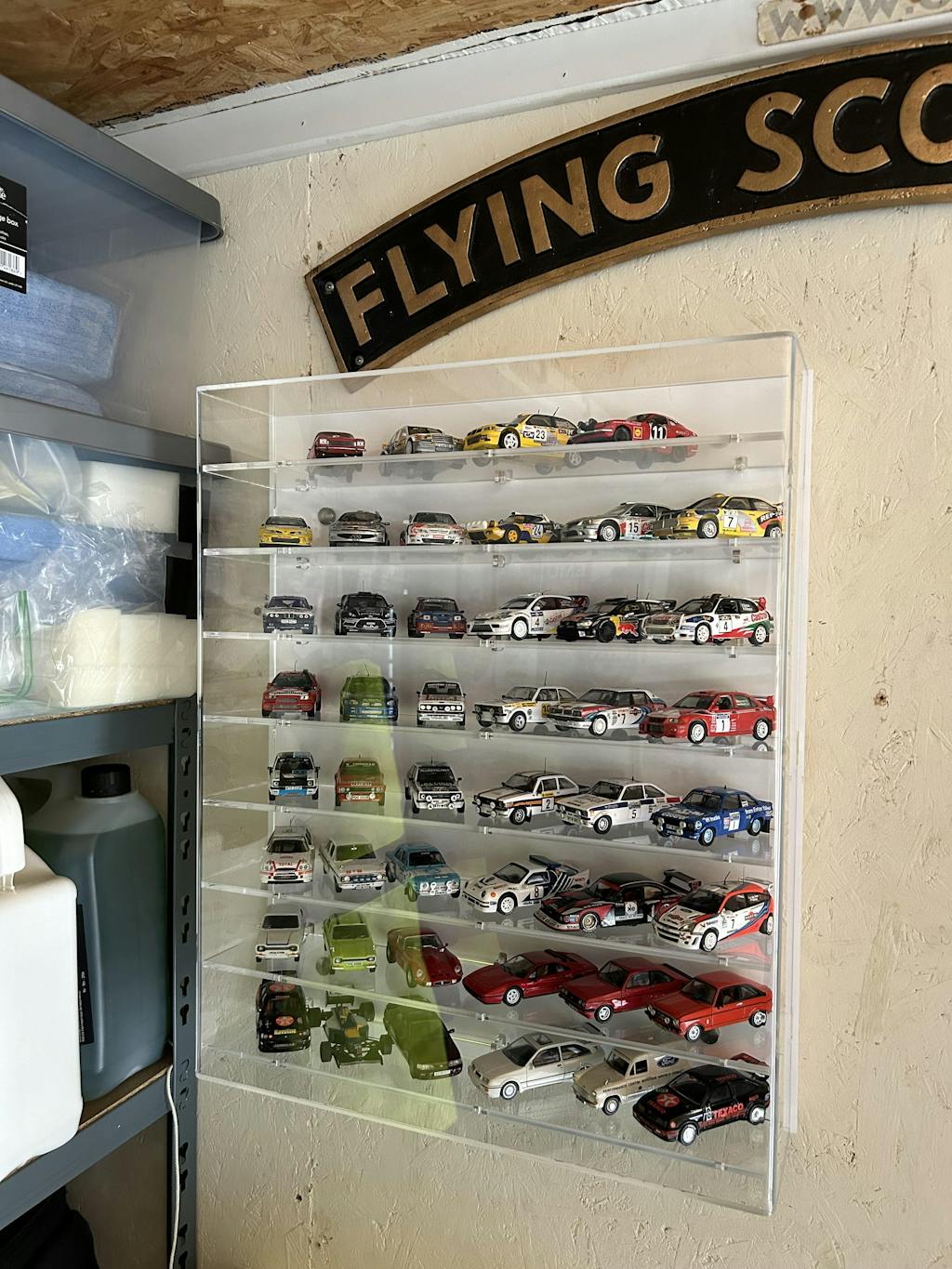 Acrylic Model Wall Display Case for 1:43 Model Cars with 8 Shelves ...