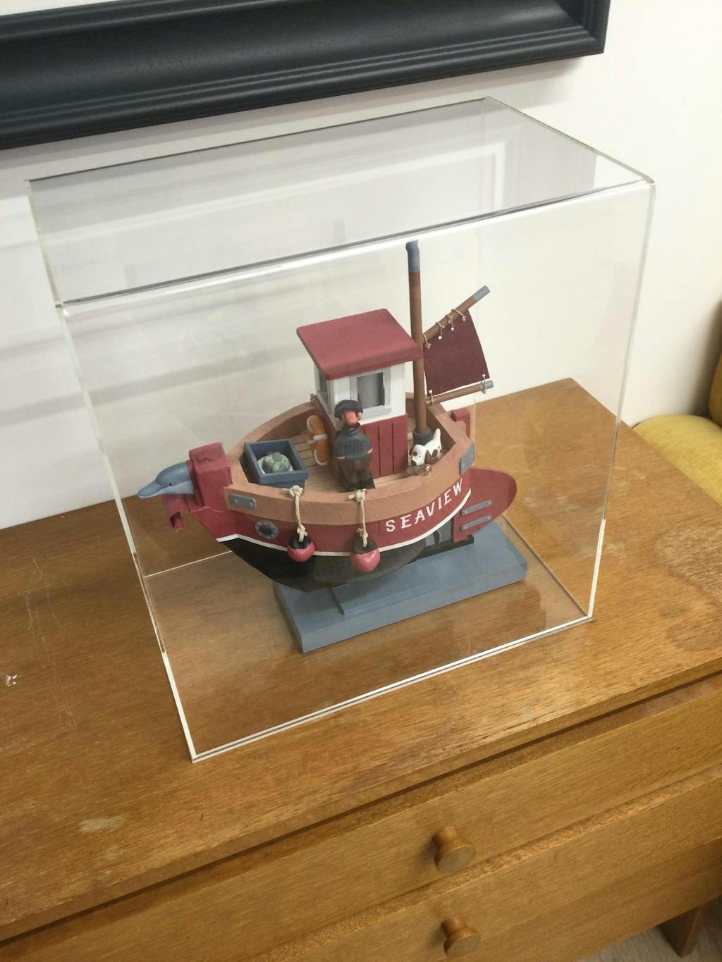 Custom Sized Acrylic Display Case with a Flat Acrylic Base (Choice of ...