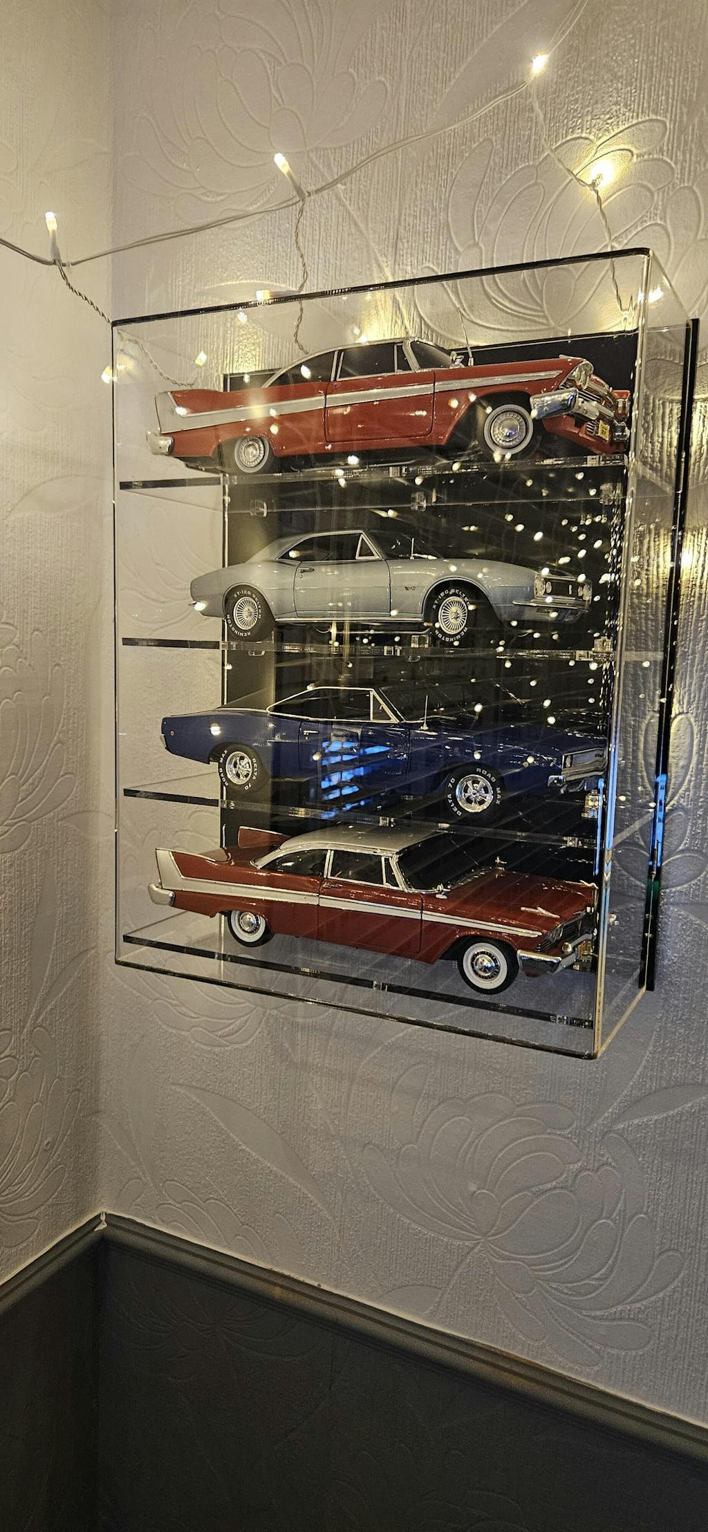 Acrylic Wall Display Case for Four 1:18 Scale Model Formula One Cars ...