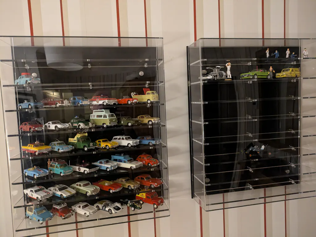 Acrylic Model Wall Display Case for 1:43 Model Cars with 8 Shelves ...