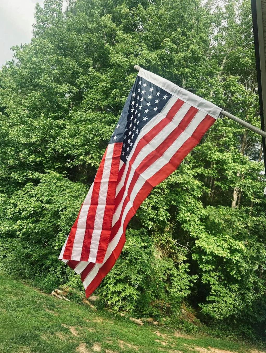American Flag Endura Nylon Outdoor Banner Flag with Pole Sleeve and Le ...