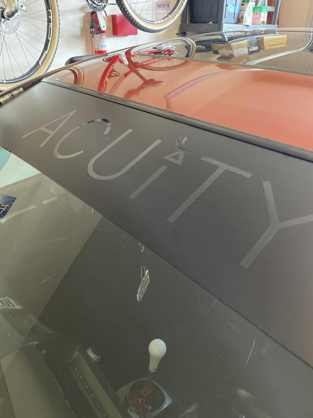 Matte Black Windshield Banner ACUITY Instruments 55″ × 12″