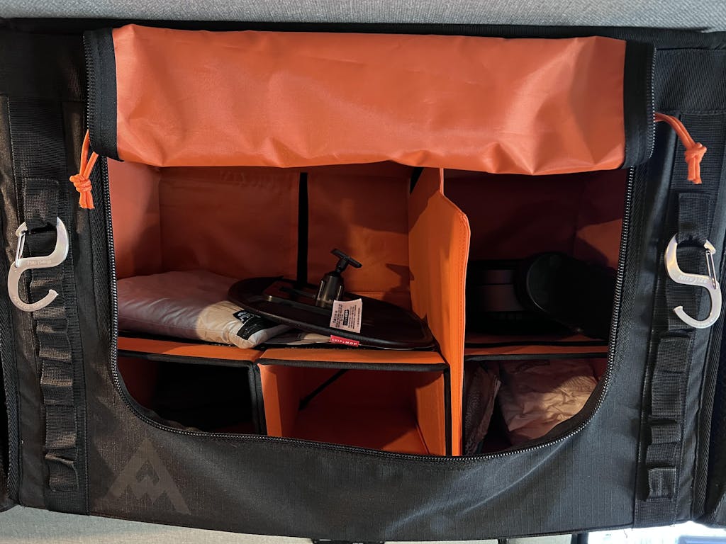 Storage Cubbies for Mule Bags - Camper Van Storage Solutions