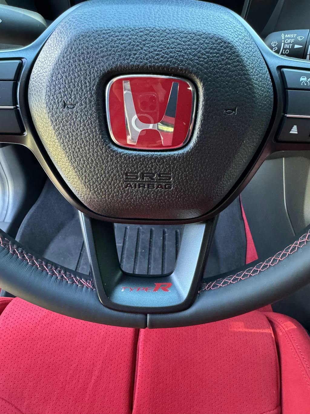 2023+ Honda Civic Type-R FL5 Steering Wheel Logo Pre-cut Overlay ...