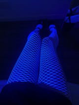 Glow in the Dark Fishnet Stockings - Aesthetic Clothes Shop
