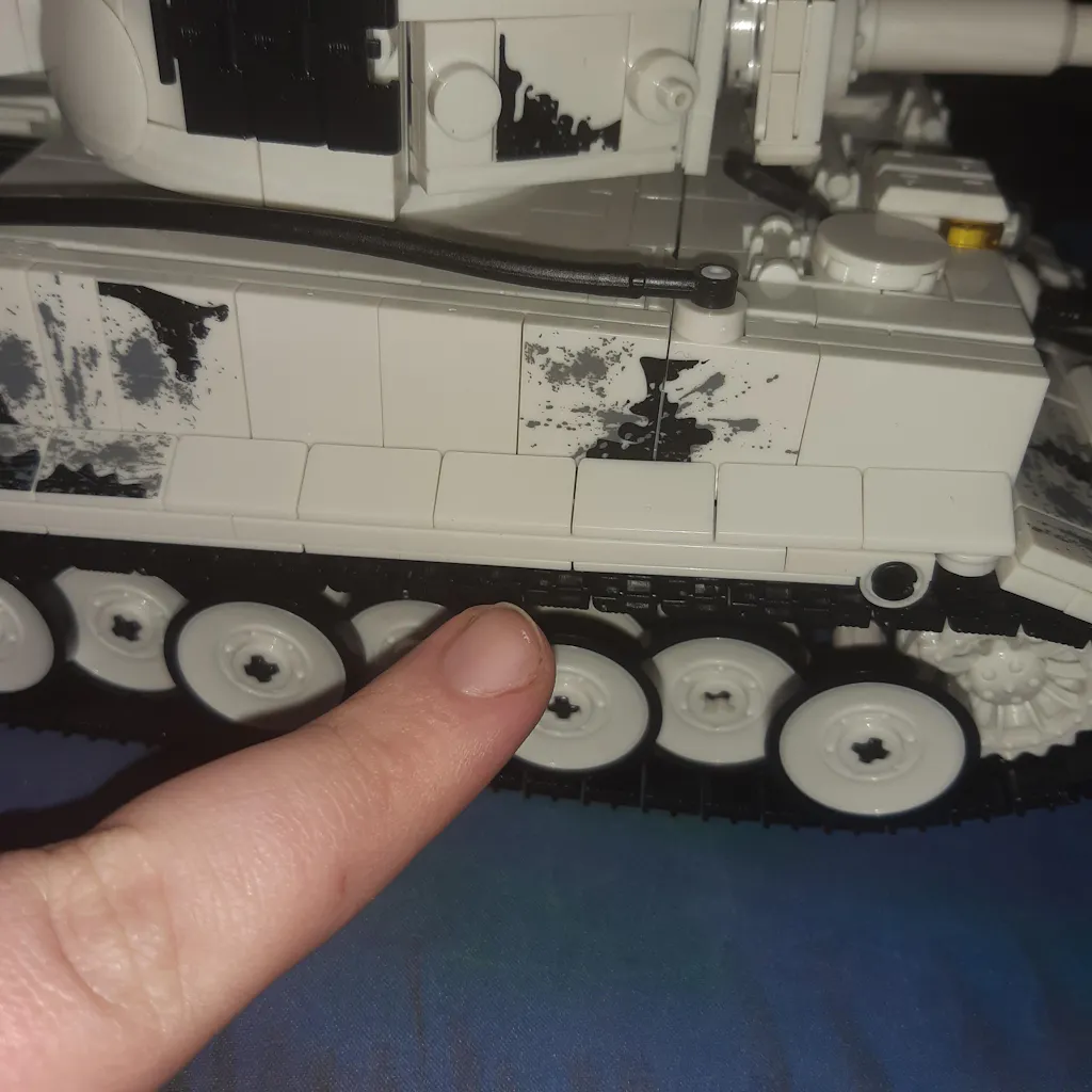 12GO 97001 Tiger tank snow paint-Afobrick