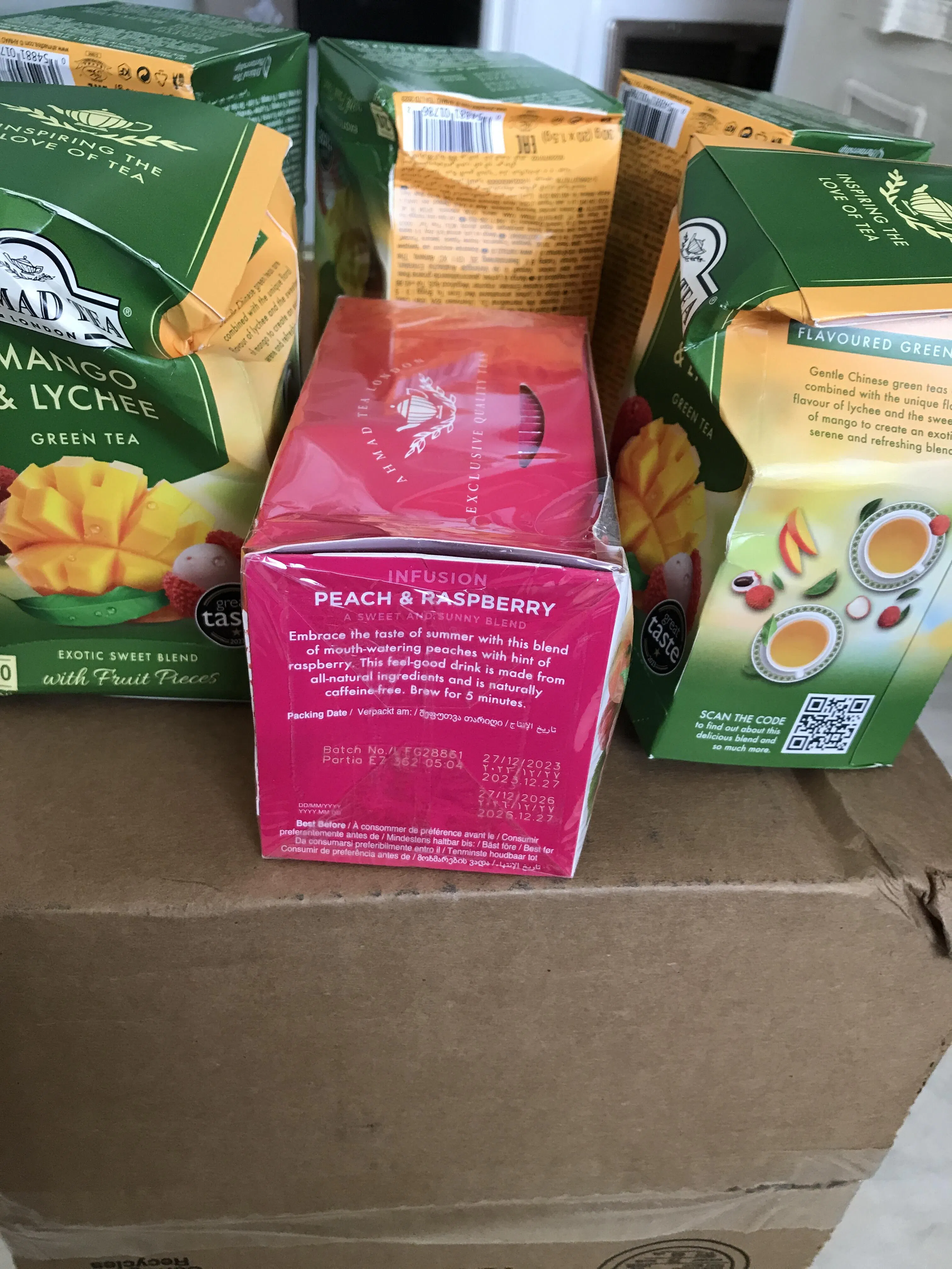 Mango & Lychee Green Tea Bags | AHMAD TEA USA