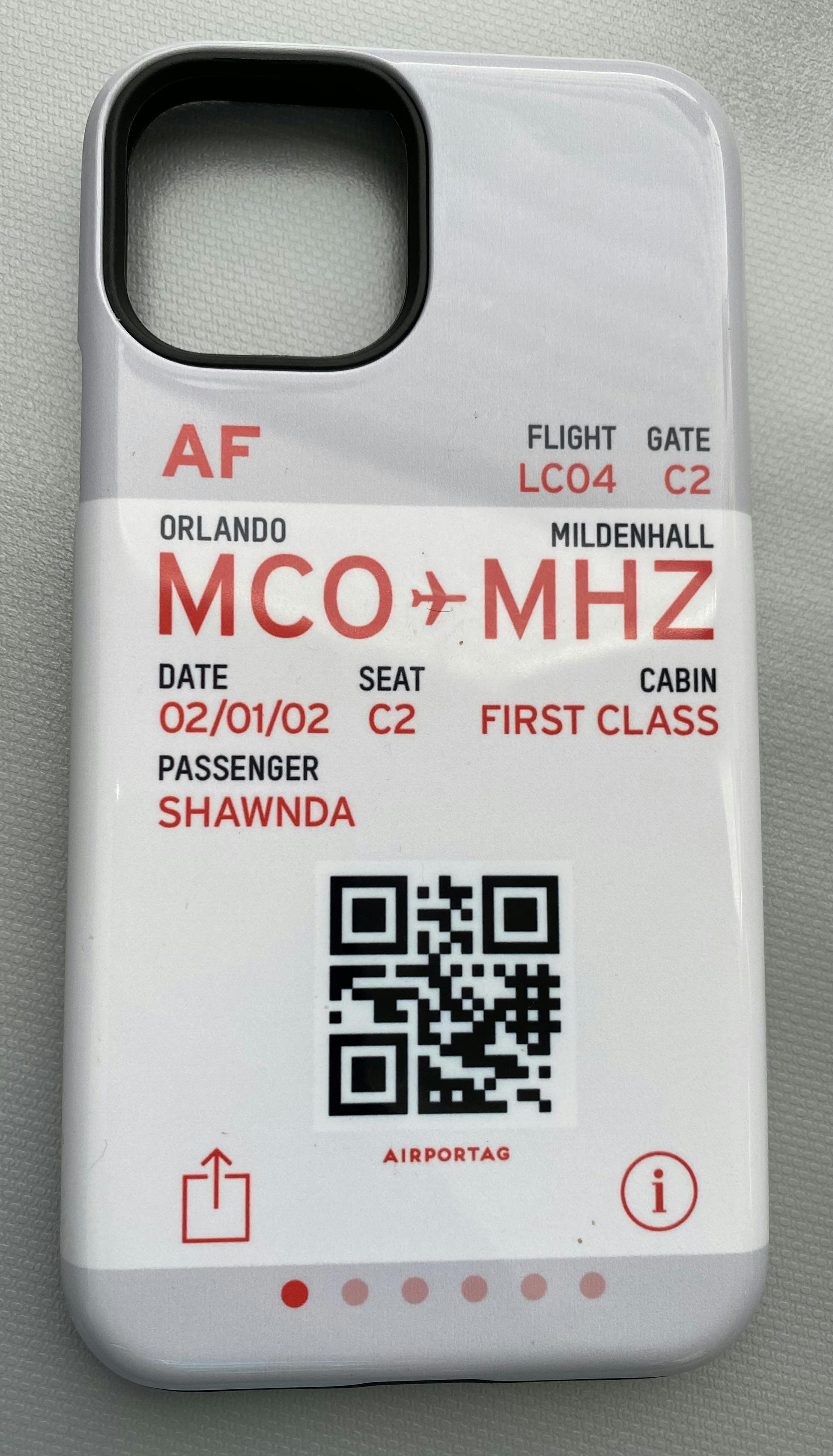 Airport Code Phone Case - IATA code FRA Mobile Cover