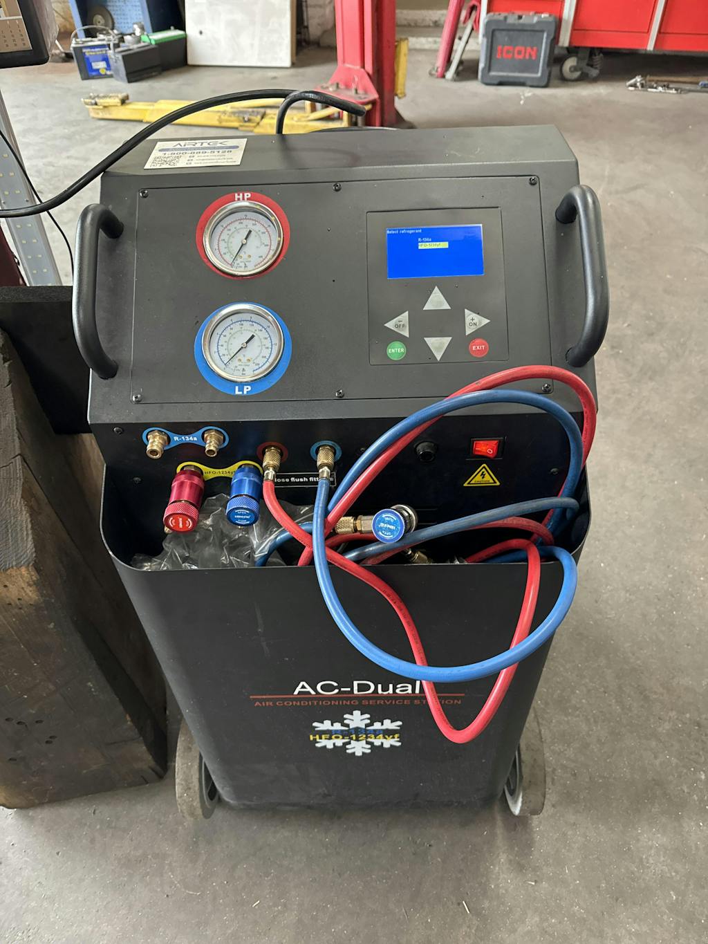 Fully Automatic R-134A & 1234YF Recovery, Recycle & Recharge DUAL Mach ...