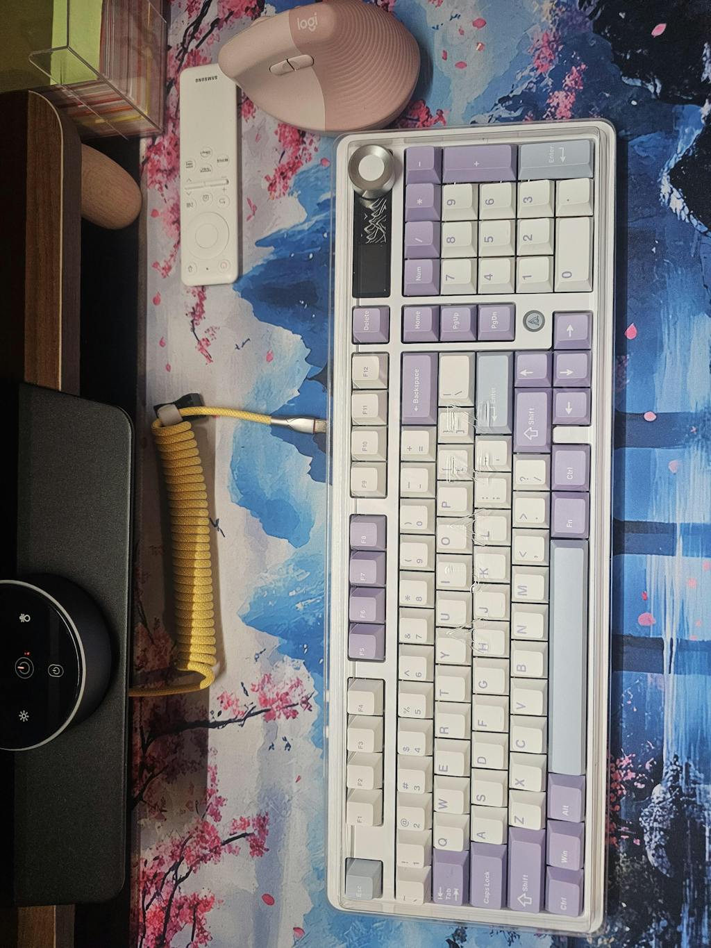 Ajazz AK980 Gaming Mechanical Keyboard with Color Screen 98 Keys RGB ...