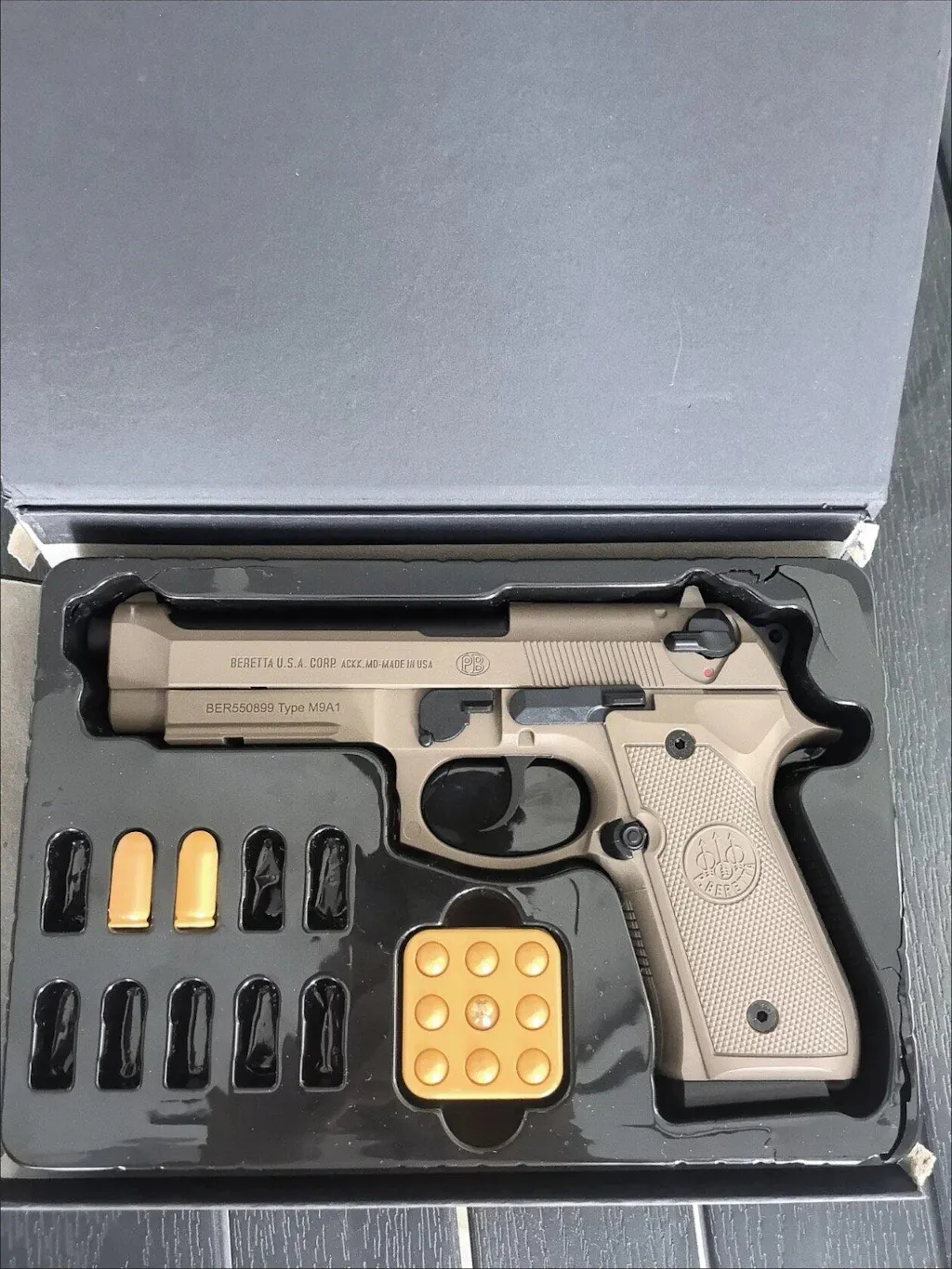 Beretta M92 Blowback Ejector Laser Pistol Toy Gun – AKAG TOY
