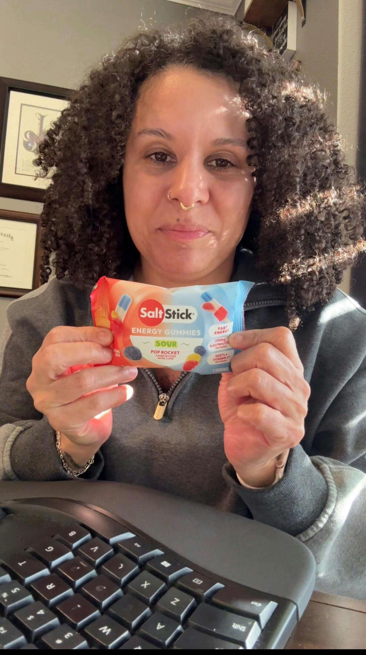 SaltStick Energy Gummies – Sour Blue Razz