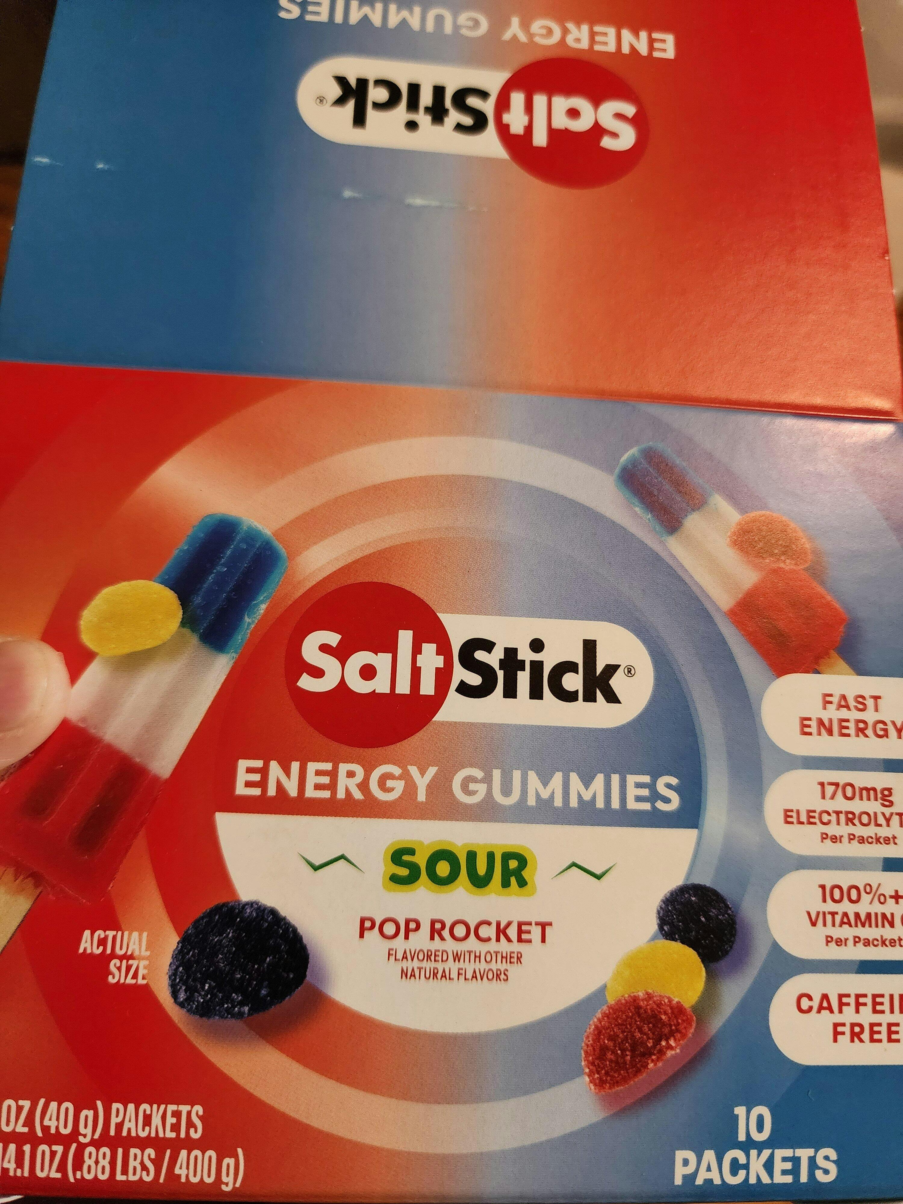 SaltStick Energy Gummies – Sour Blue Razz