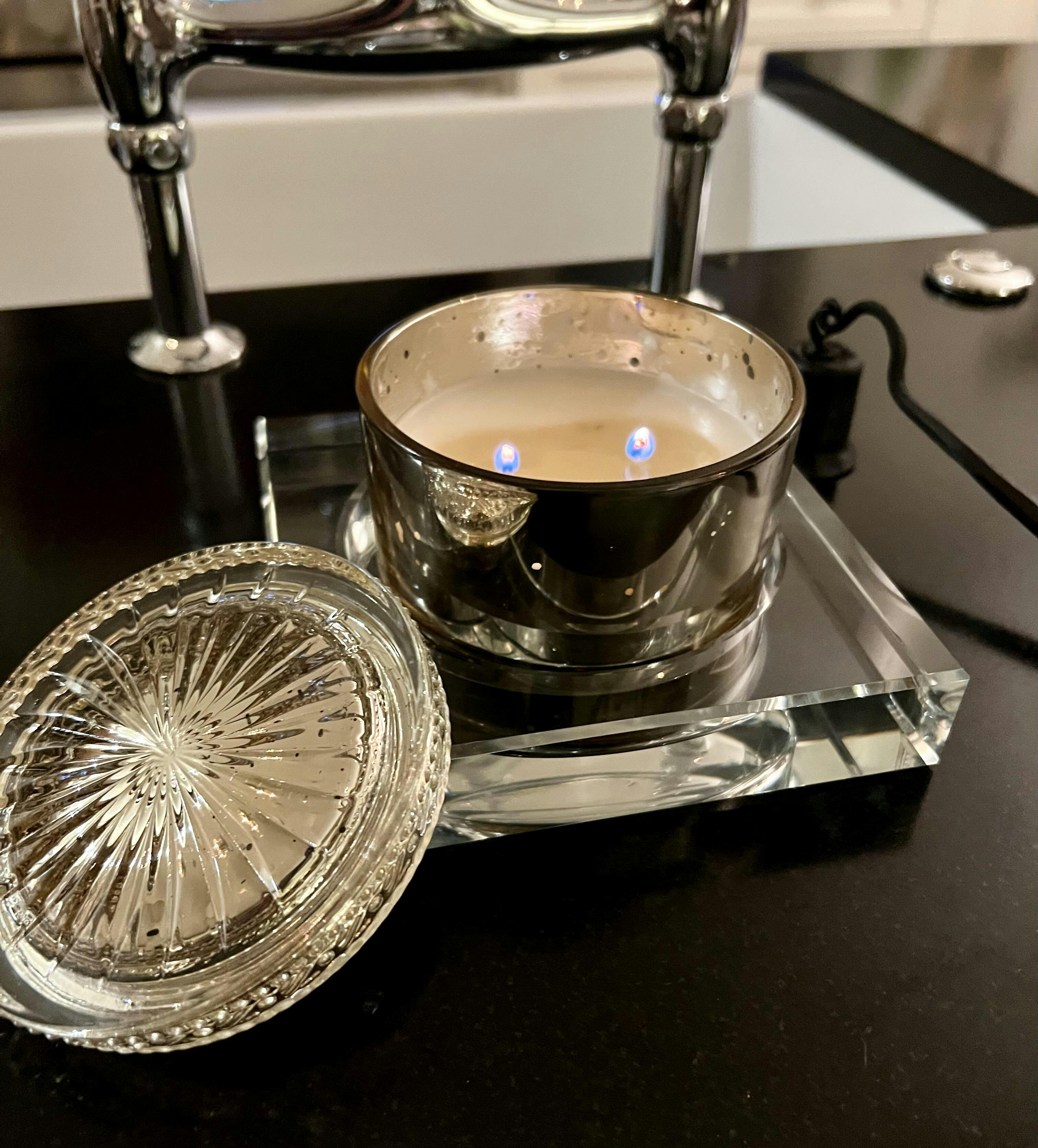 CRYSTAL CANDLE DISH | Alice Lane Home Collection