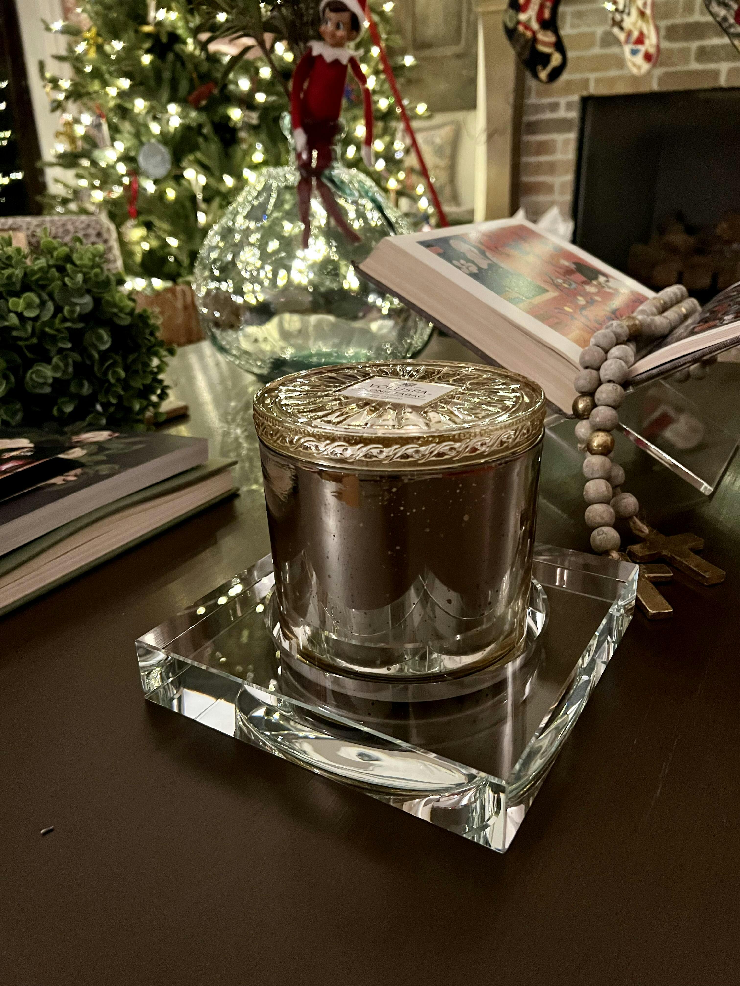 CRYSTAL CANDLE DISH | Alice Lane Home Collection