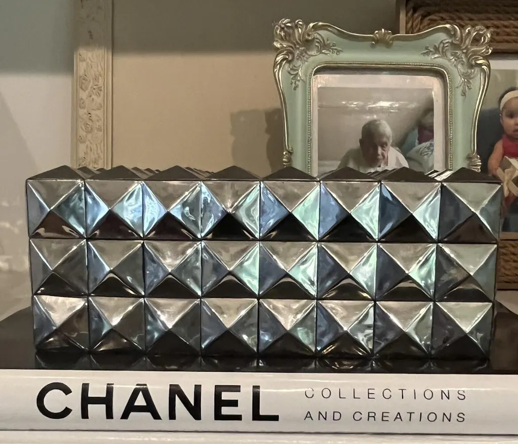 STUDDED PLATINUM BOX