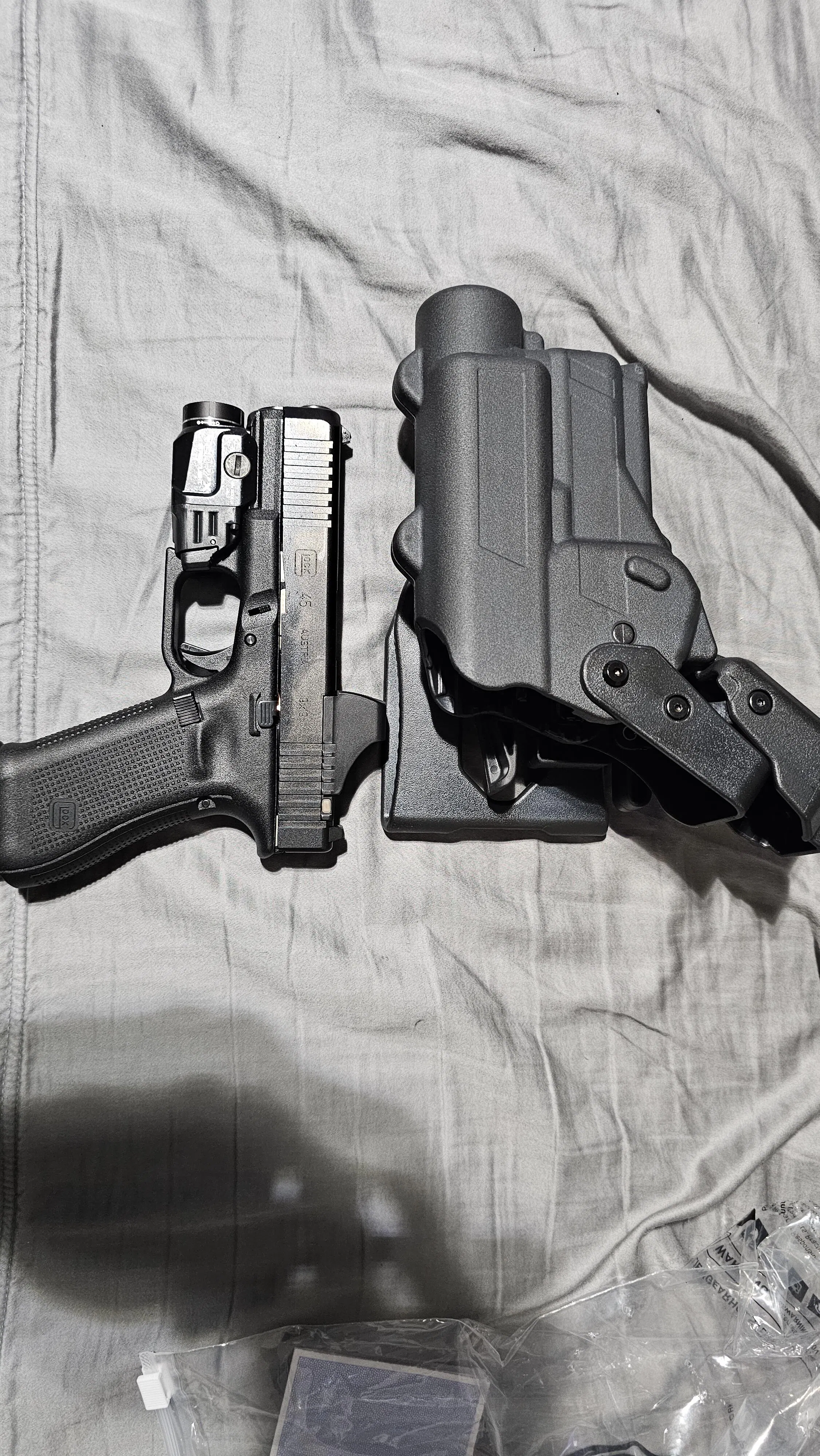 Rapid Force Level III Duty Holster For Glock - Large Light