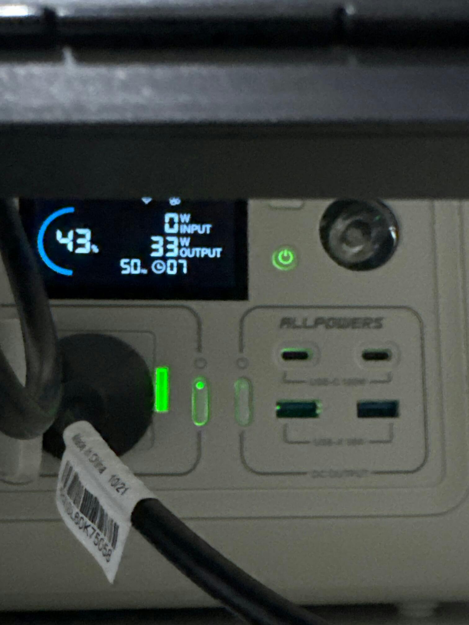 ALLPOWERS R600 Portable Power Station 600W 299Wh LiFeP04 Battery