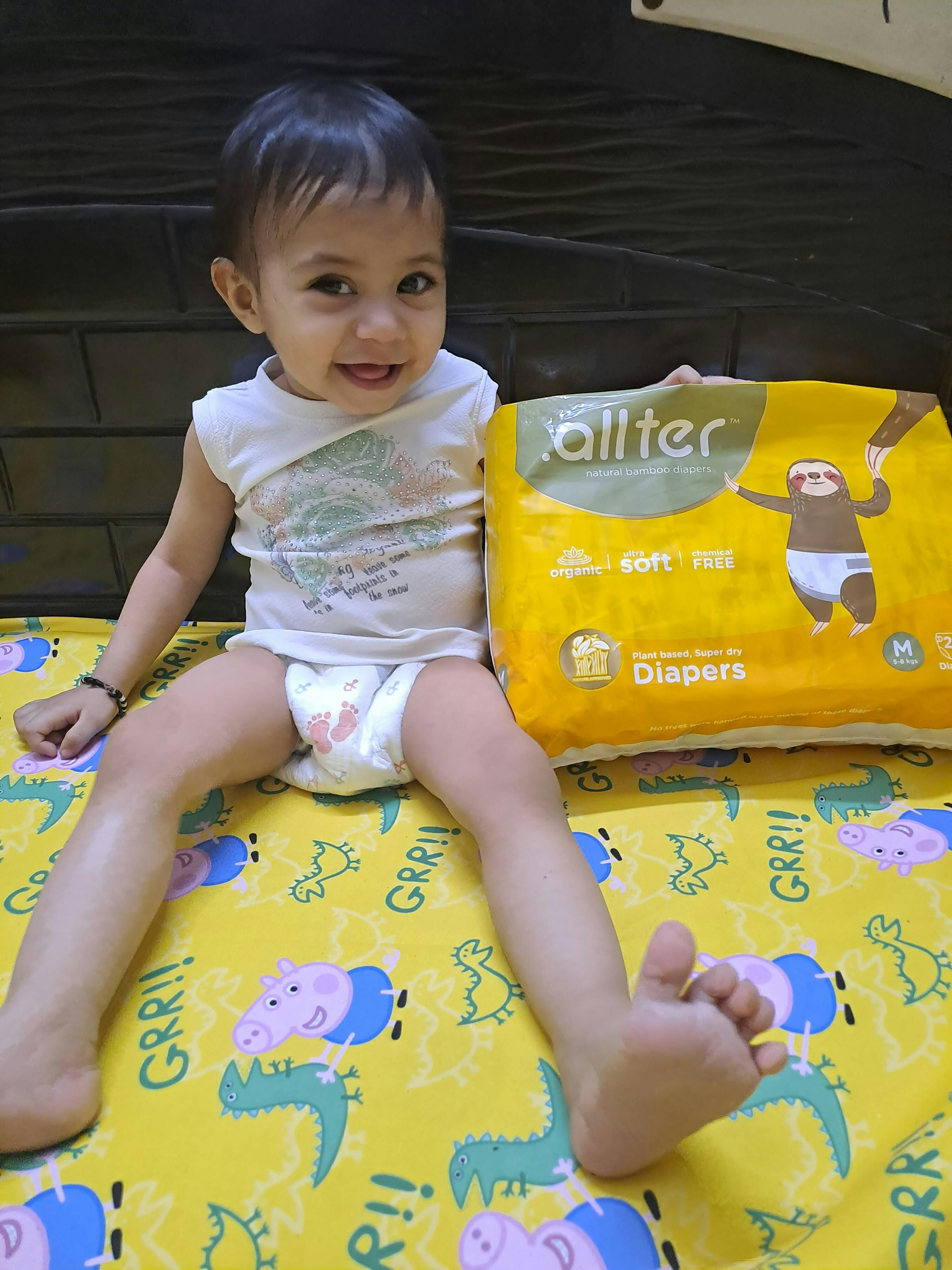 Allter Bamboo Diapers- Toddler (Medium Size)