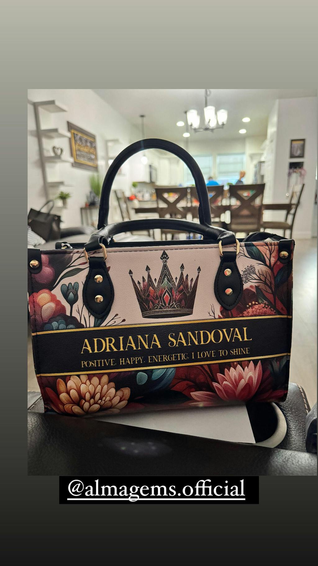 What Time - Bespoke Leather Handbag - whattime01 – ALMA GEMS