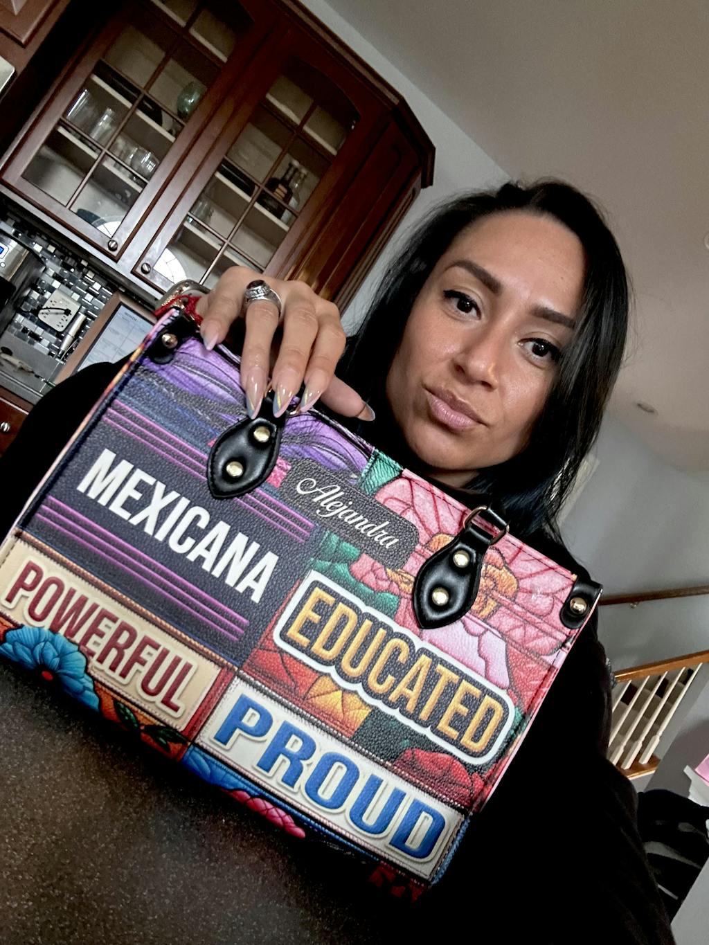 What Time - Bespoke Leather Handbag - whattime01 – ALMA GEMS