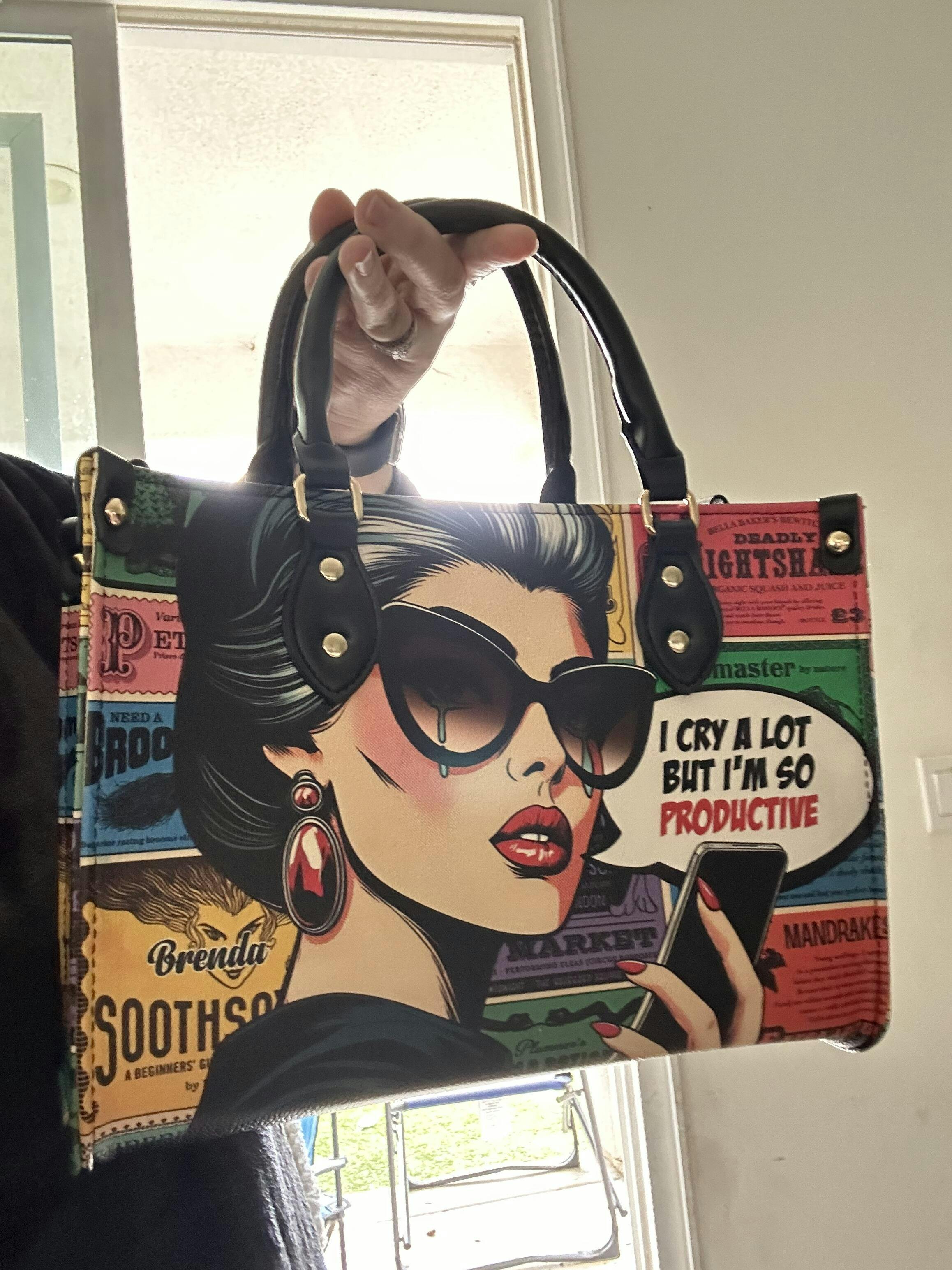 What Time - Bespoke Leather Handbag - whattime01 – ALMA GEMS