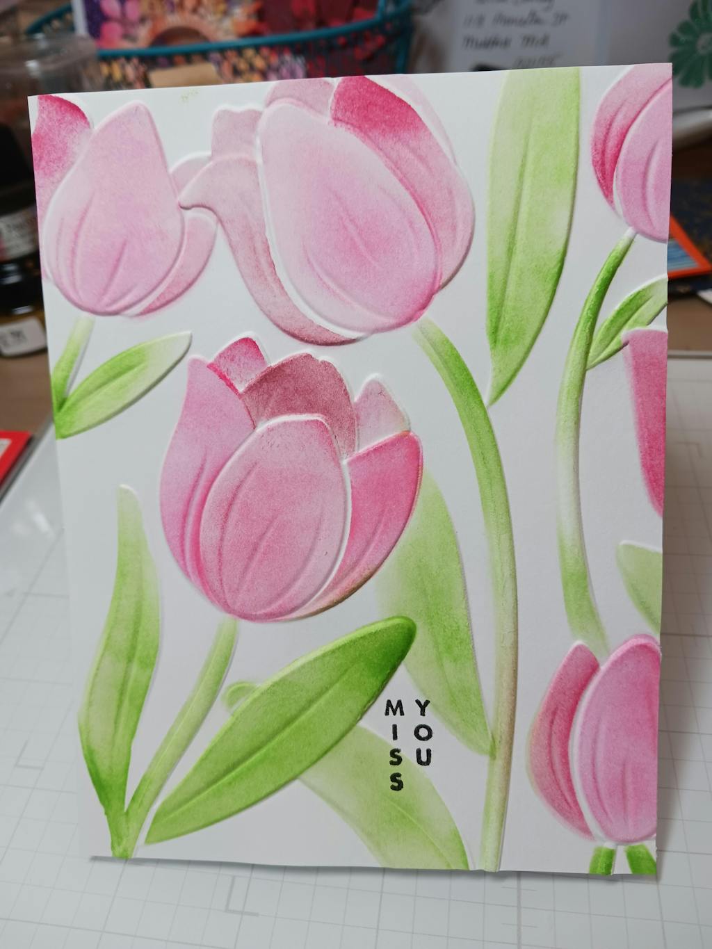 Altenew Tulip Simple Stencil & Embossing Folder Bundle (Tulip Simple ...