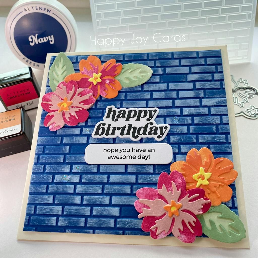 Altenew Brick Wall 3D Embossing Folder Raised Bricks Effect for Card ...