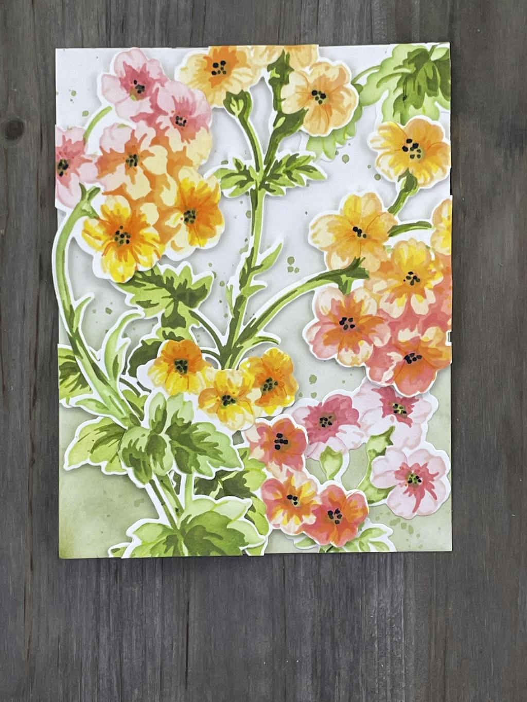 Altenew Stencil Art: Painted Geraniums Add-On Die Set
