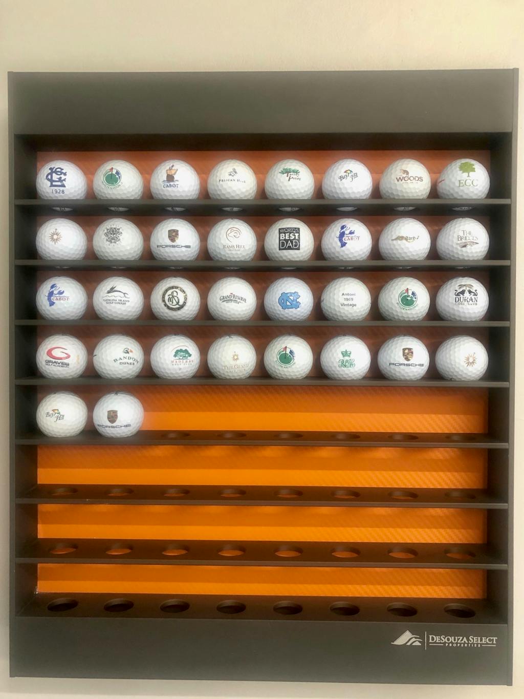 Golf Ball Display Rack (104 Balls) - Logo Golf Ball Display Shelf - ALU ...