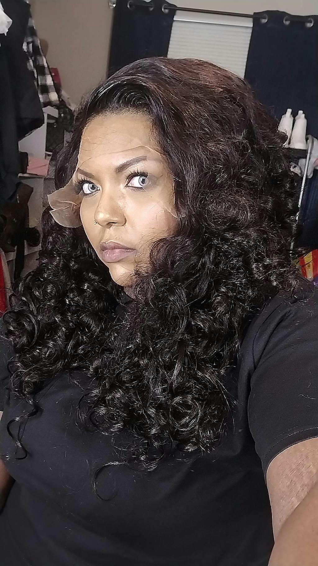 Loose Deep Wave Middle Part Lace Front Wig Human Hair 4*4/13*4 Frontal ...