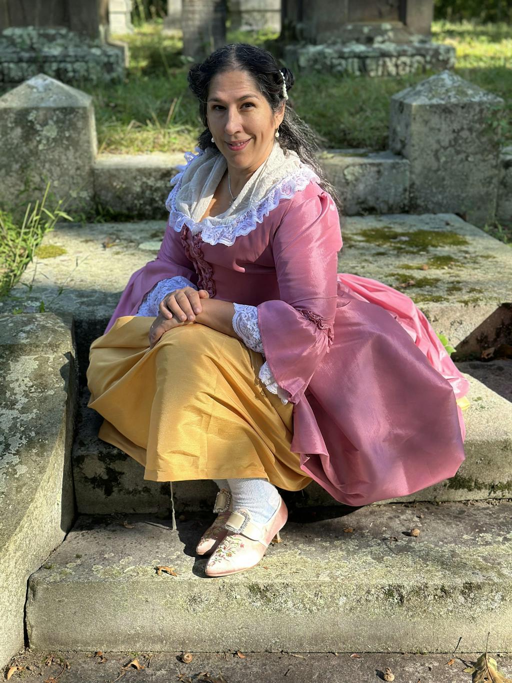 Primrose 18th Century Shoes (Ivory/Celadon Green) – American Duchess