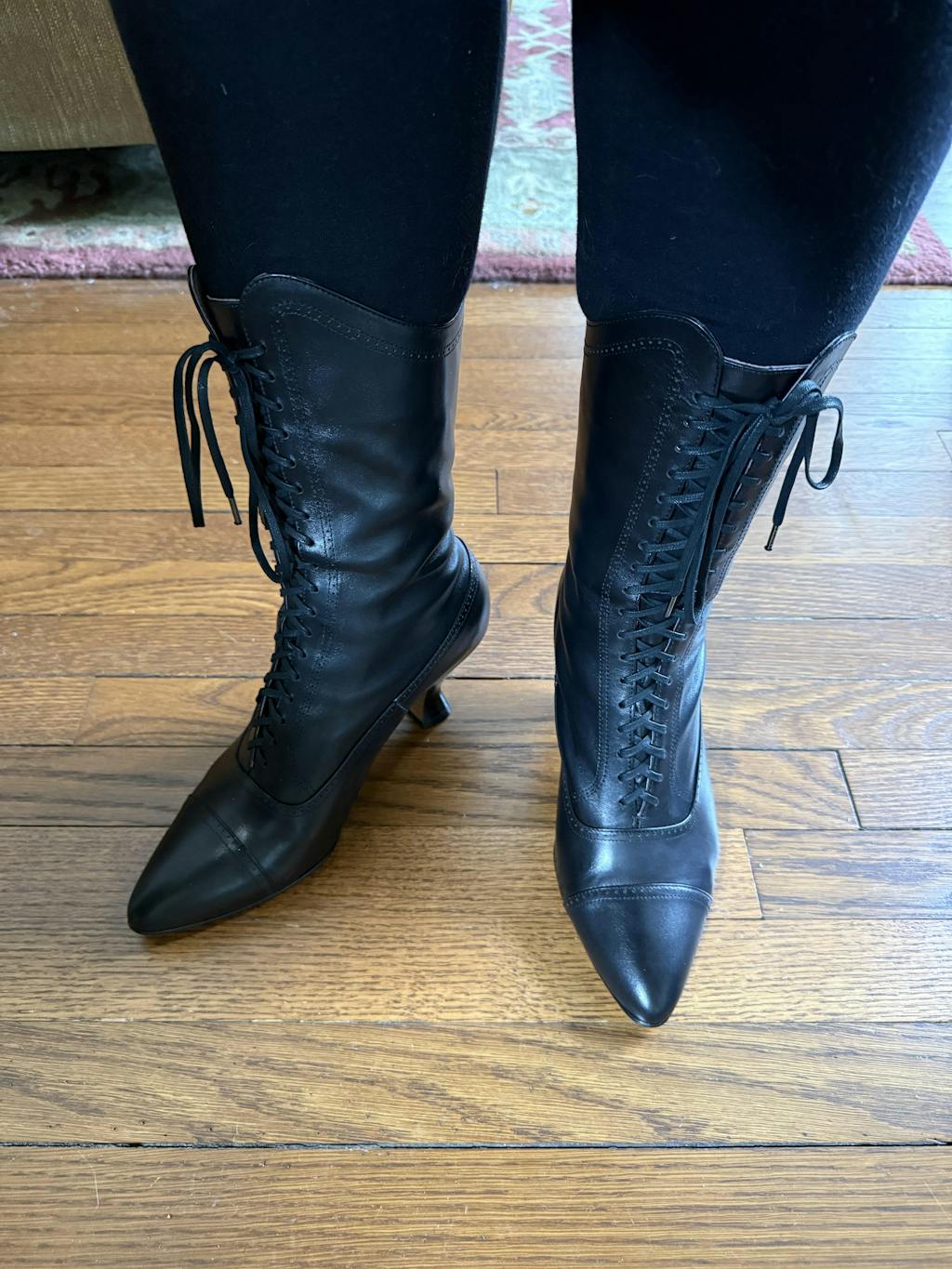 Edith Edwardian Boots Wide (Black) – American Duchess