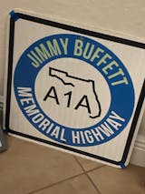 Jimmy Buffett Memorial Highway Florida A1A Sign