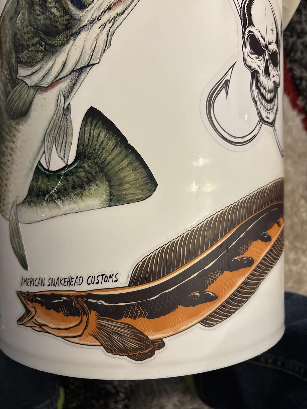 Bullseye snakehead Sticker – American Snakehead Customs LLC