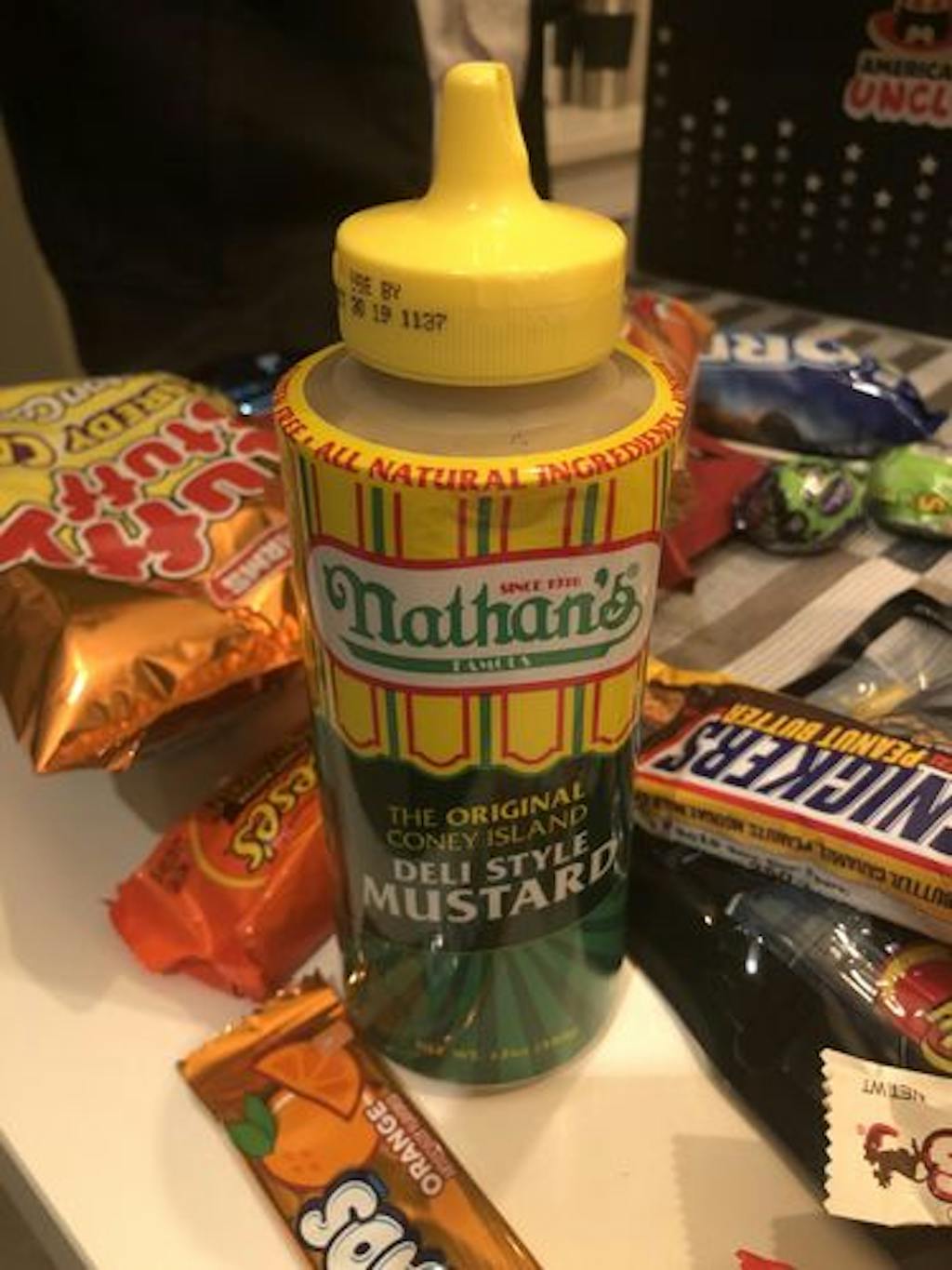 Nathan's Famous The Original Coney Island Mustard - senape americana da ...
