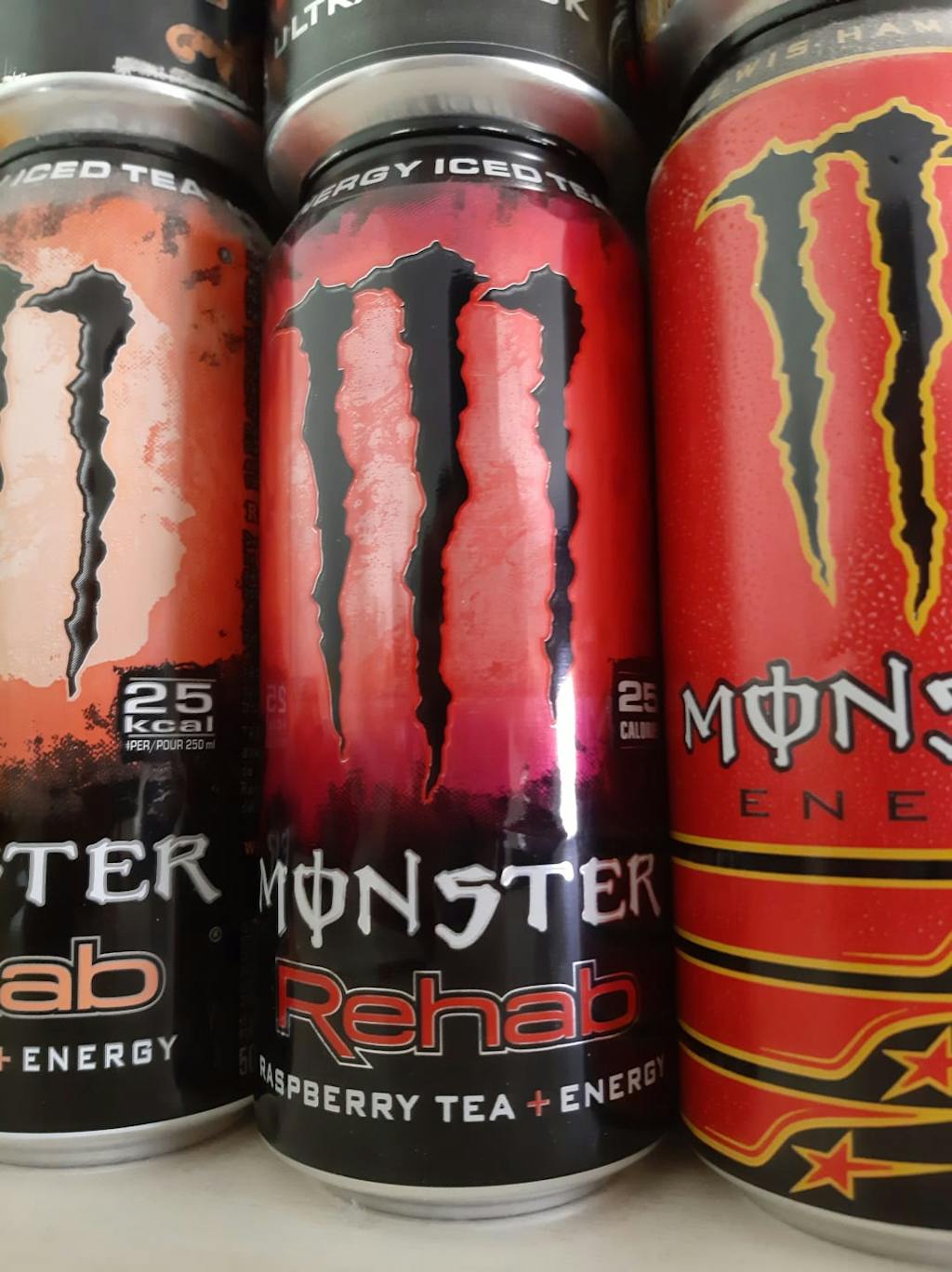 Monster Rehab Raspberry Tea - energy drink al tè ai lamponi da 458 ml ...