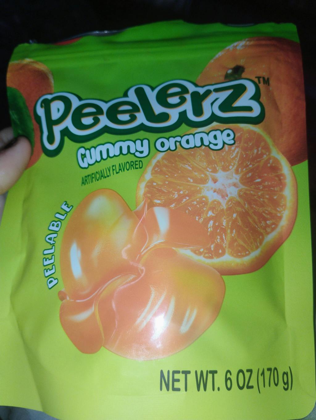 Peelerz - Peelable Orange Gummy - 62g/bag – Amos Sweets