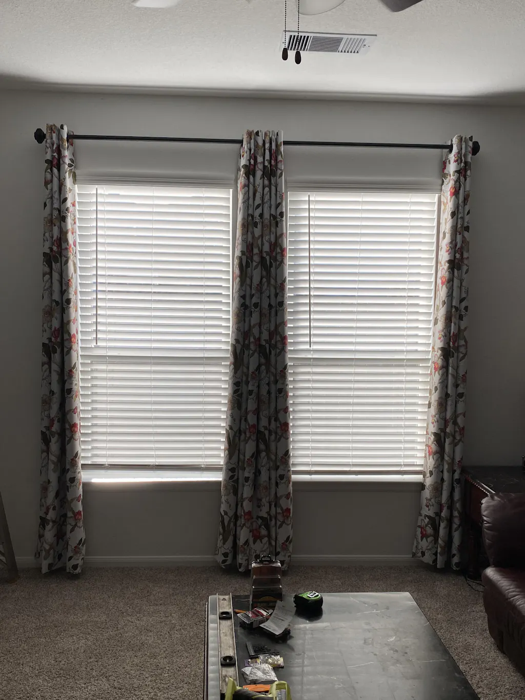 Red Bird Floral Blackout Curtains for Living Room & Bedroom Drapes ...