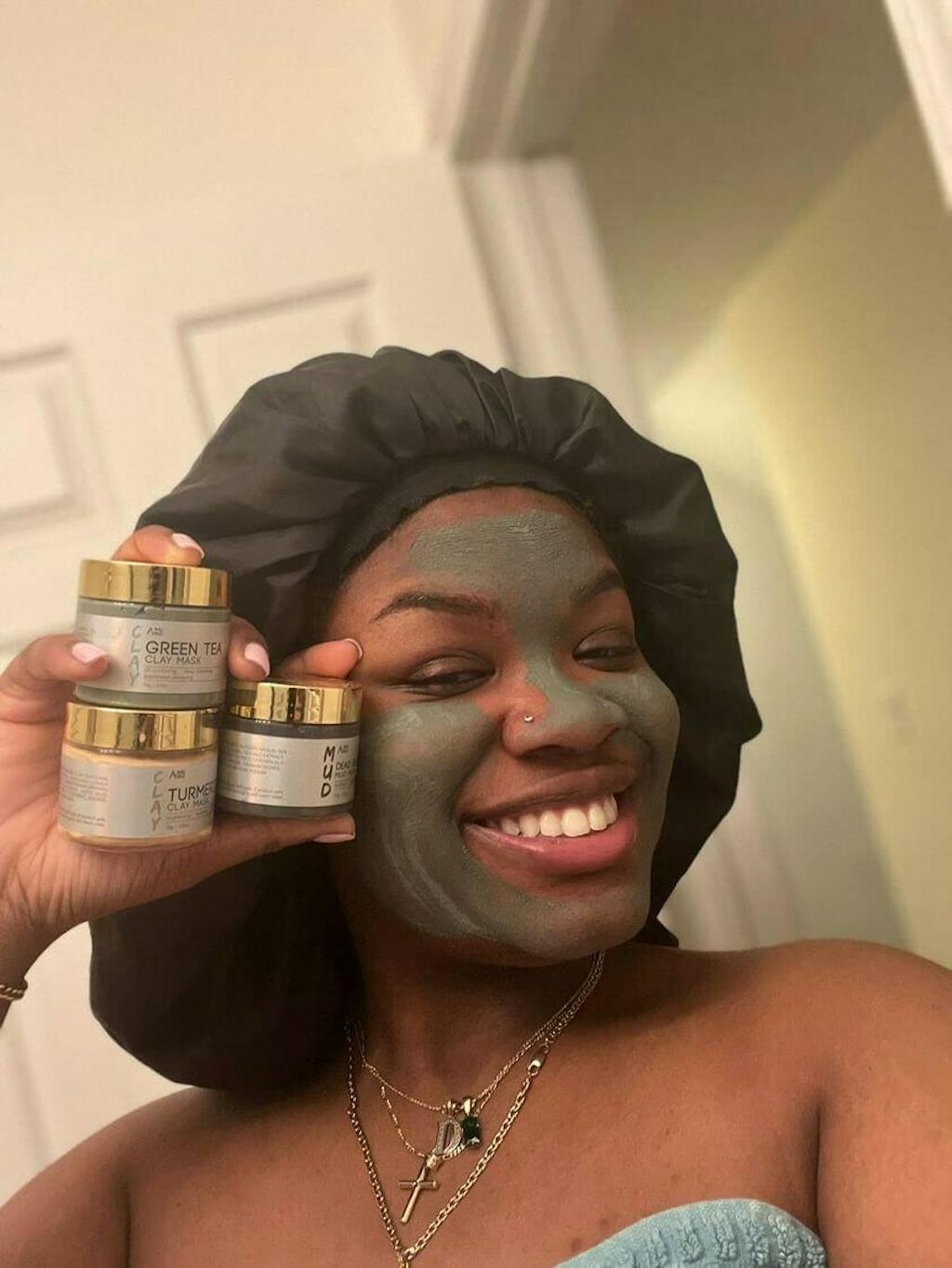 ANAiRUi Natural Facial Caly Mask Set (Turmeric,Green Tea,Dead Sea Mud ...