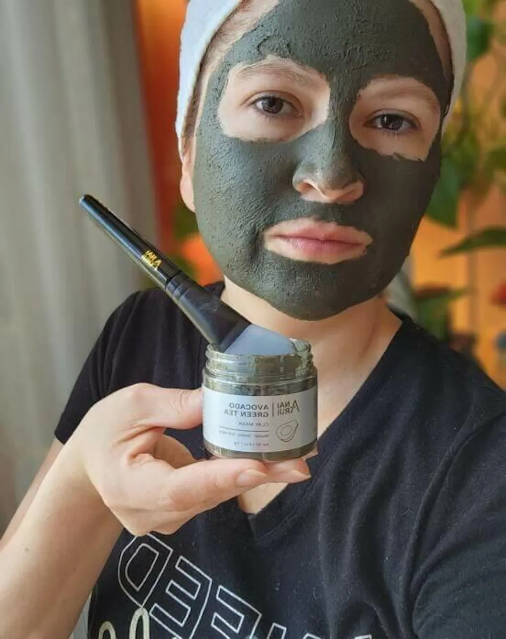 ANAIRUI Facial Mask Kit with Turmeric,Rose,Avocado Green Tea Clay Mask