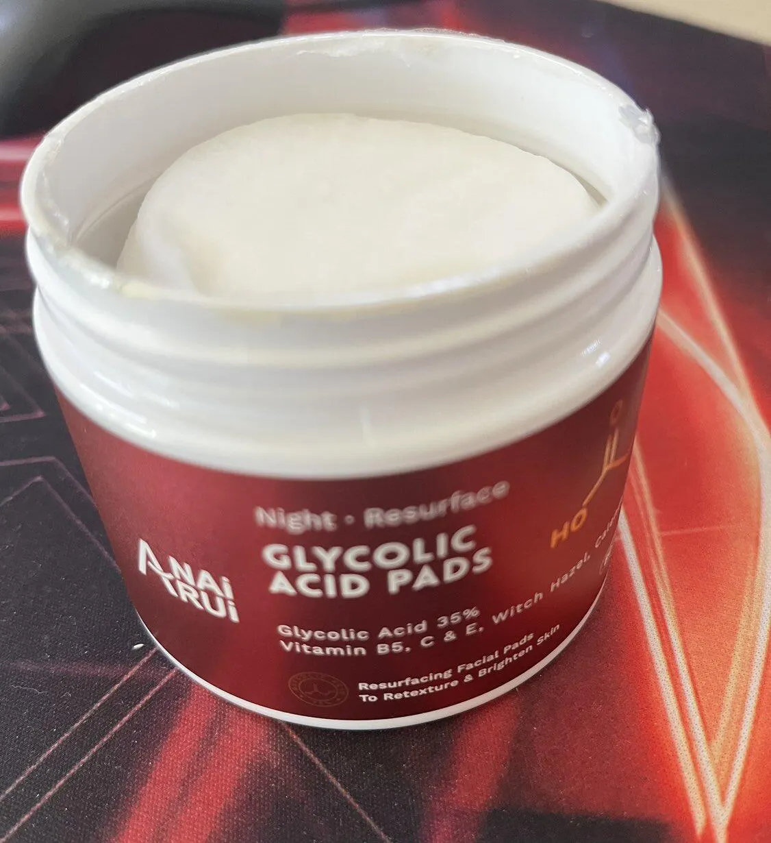 ANAIRUI 35% Glycolic Acid AHA Facial Peel Pads for Exfoliating Dark ...