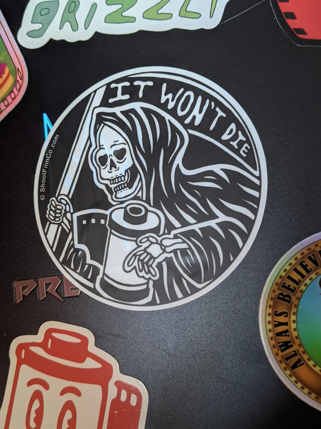 It Won't Die - Film Photography Sticker - Analogue Wonderland