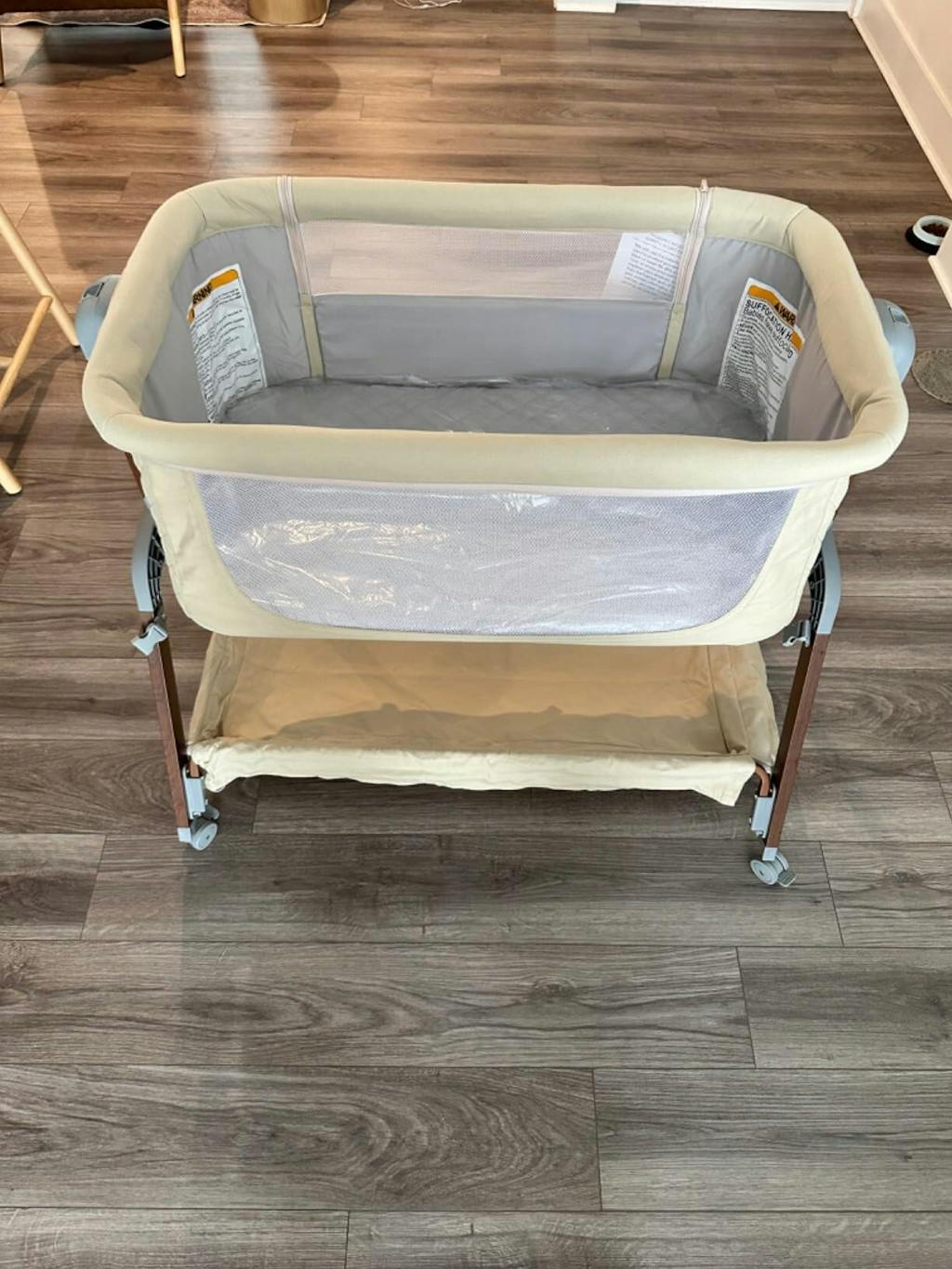 Baby Rocking Bassinets 5-Levels Hight with Mattress for Infant BN08