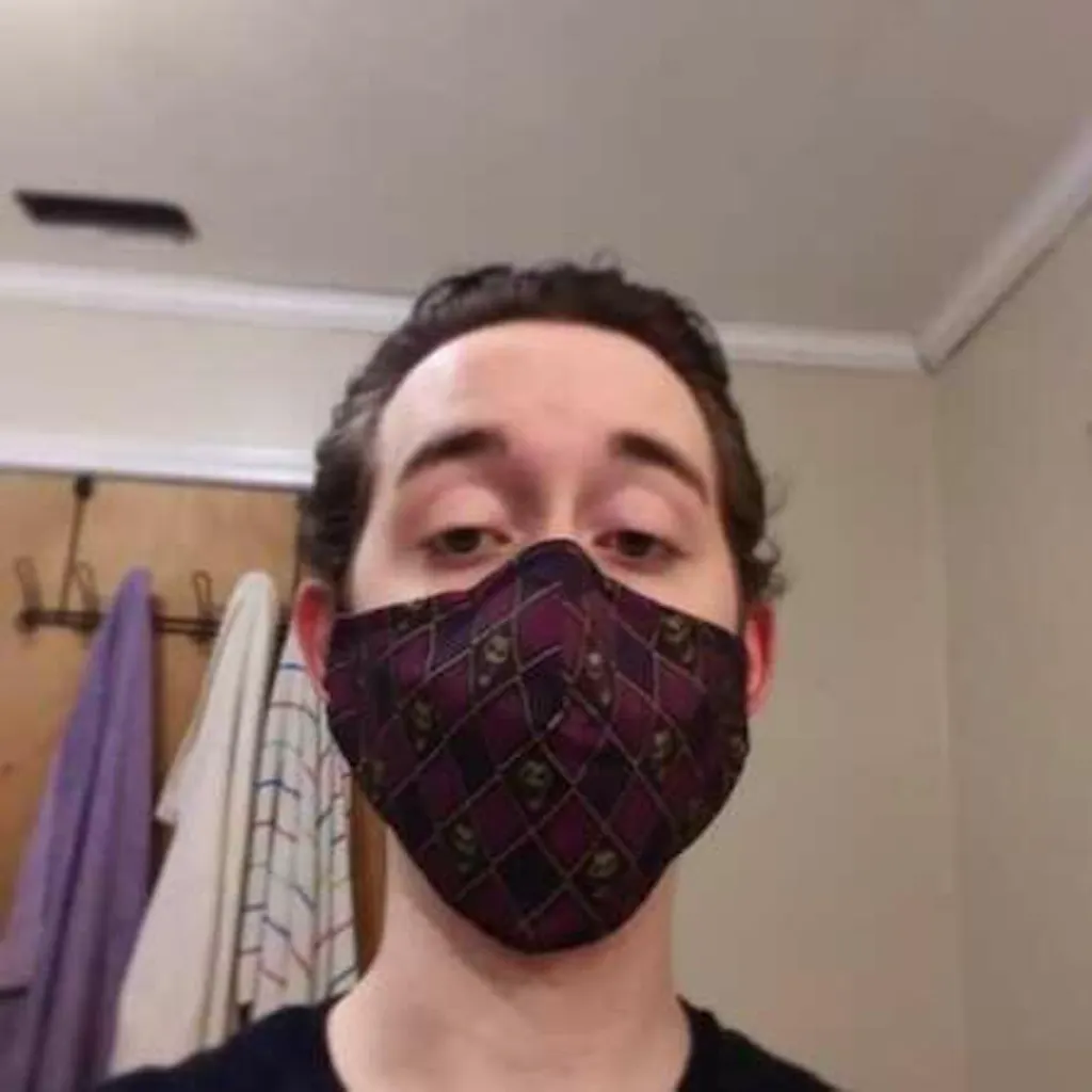 Yoshikage Kira Killer Queen Jojo's Bizarre Adventure Face Mask - AnimeBape