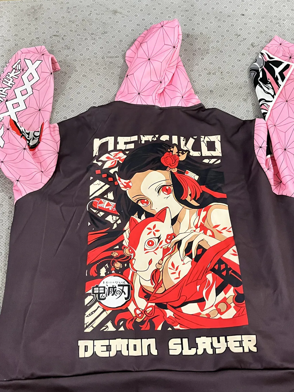 Kamado Nezuko Demon Slayer Streetwear Zip Hoodie Jacket - AnimeBape