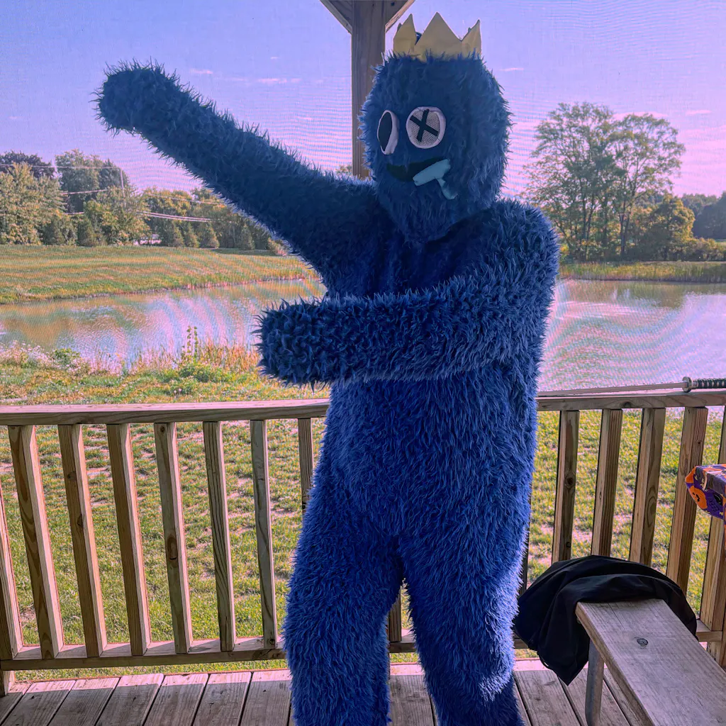 Rainbow Friends Blue Costume