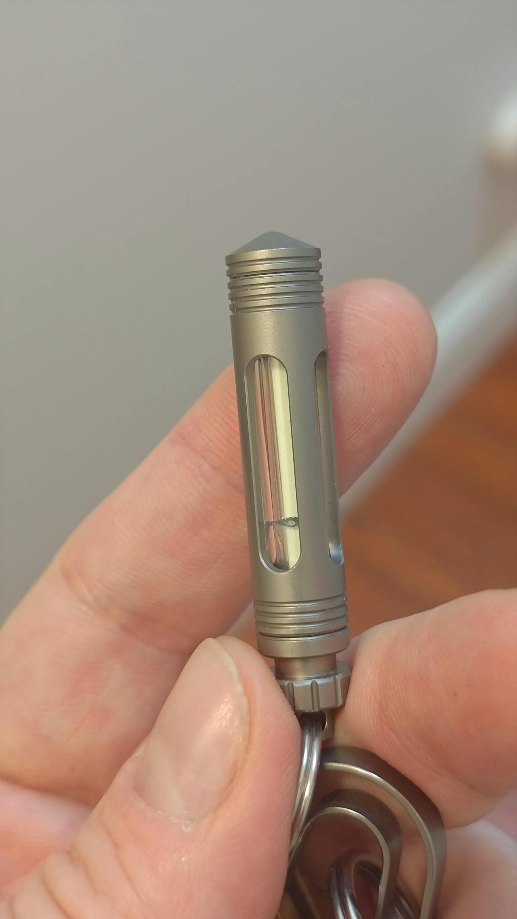 Antdesign Titanium Glow Keychain | Premium Tritium EDC